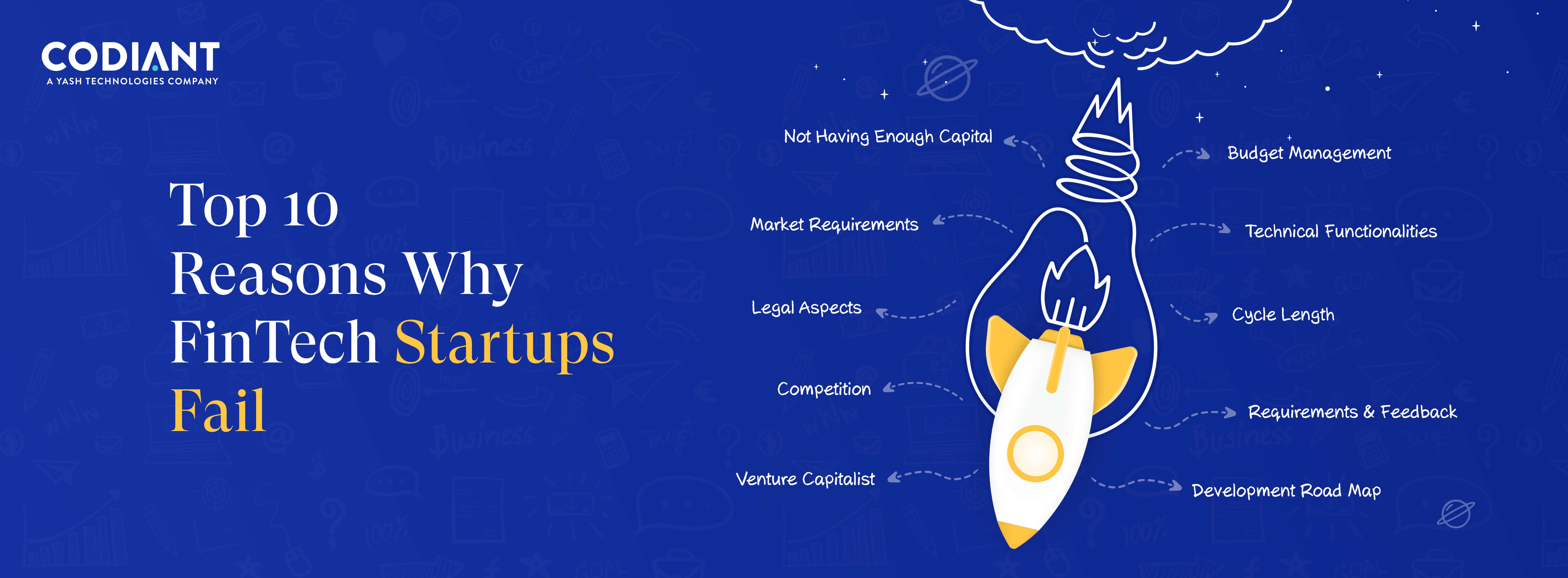 Top 10 Reasons Why FinTech Startups Fail | Codiant Inc.